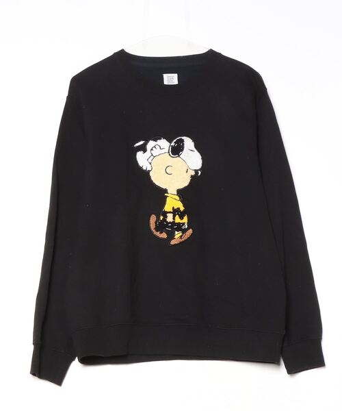 【ブランド古着】刺繍スウェットカットソー【PEANUTSコラボ】（スウェット）｜Design Tshirts Store graniph ...
