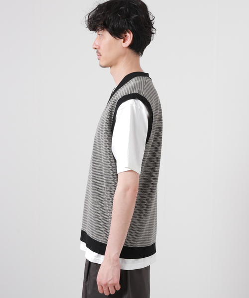 ジャガード チドリニット ベスト（ベスト）｜JOURNAL STANDARD