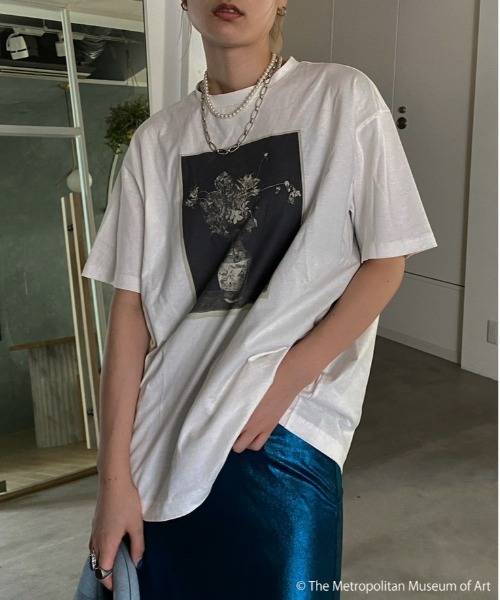 AMERI（アメリ）の「AMERI×THE MET L´AGONIE DES FLEURS TEE（Tシャツ/カットソー）」 - WEAR