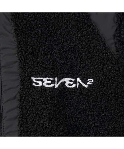 SEVEN2（セブンツー）の「SEVEN2 セブンツー ジャケット 子供用 ボア バックロゴプリント ジップアップ 男女兼用 アウター ...