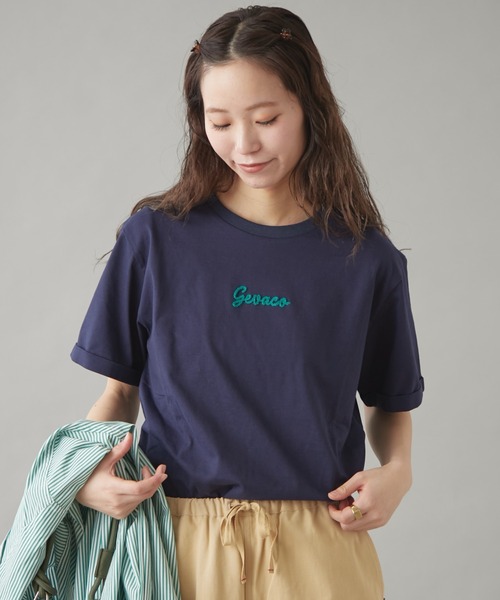 【GEVACO】ワンポイントロゴチェーン刺繍TEE（Tシャツ/カットソー）｜GEVACO（ゲバコ）のファッション通販 - ZOZOTOWN