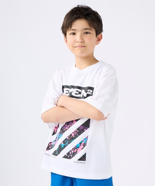 SEVEN2（セブンツー）の「【SEVEN2】キッズロゴプリントTシャツ（Tシャツ/カットソー）」 - WEAR