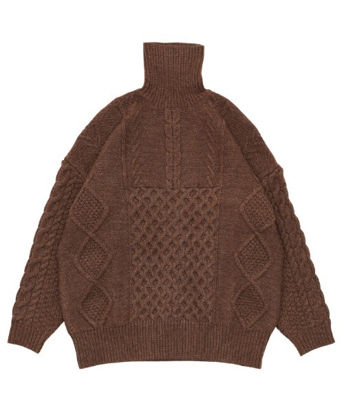 ランダムケーブルタートルニット（ニット/セーター）｜select MOCA（セレクトモカ）のファッション通販 - ZOZOTOWN