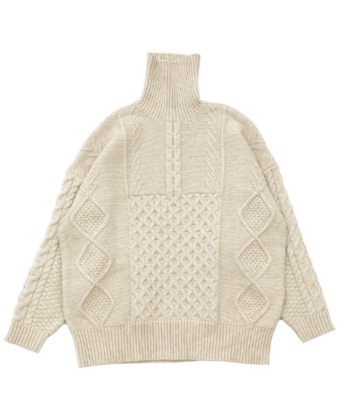 ランダムケーブルタートルニット（ニット/セーター）｜select MOCA（セレクトモカ）のファッション通販 - ZOZOTOWN