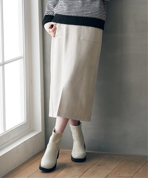 ikka（イッカ）の「GOKU楽フェイクスエードスカート（スカート）」 - WEAR