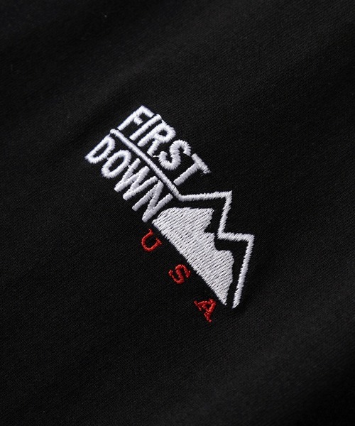 【セール】【FIRST DOWN USA】ファーストダウン USA ワンポイントロゴ刺繍 コットンジャージーTシャツ/半袖Tシャツ（Tシャツ/カットソー）｜FIRST DOWN（ファースト ...