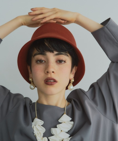 manana suerte（マニャーナスエルテ）の「woolフェルトクラシカルHAT（ハット）」 - WEAR