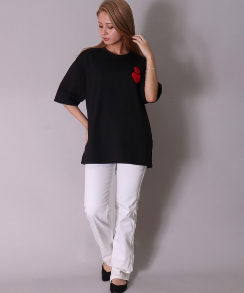 BAYBLO（ベイブロ）の「(RN)【韓国ブランド】【BARON】ワンポイント 刺繍 Tシャツ（Tシャツ/カットソー）」 - WEAR