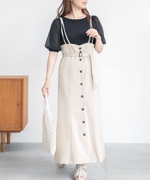 【セール/ブランド古着】サロペットスカート（ジャンパースカート）｜mysty woman（ミスティウーマン）のファッション通販 - ZOZOUSED