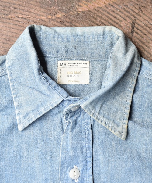 VINTAGE（ヴィンテージ）の「【ヴィンテージ古着】70's BIG-MAC/ビッグマック シャンブレーシャツ USA製（シャツ/ブラウス）」 - WEAR