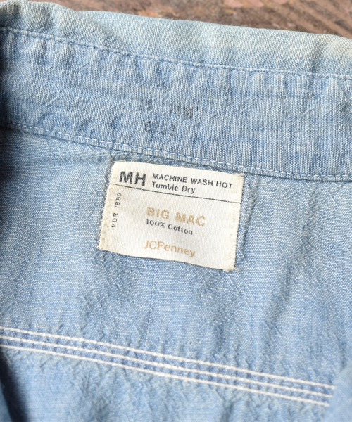 VINTAGE（ヴィンテージ）の「【ヴィンテージ古着】70's BIG-MAC/ビッグマック シャンブレーシャツ USA製（シャツ/ブラウス）」 - WEAR
