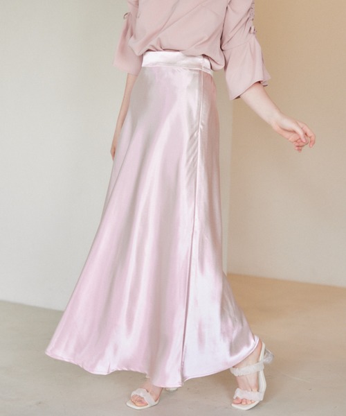 pomiii（ポミー）の「Aラインサテンスカート（スカート）」 - WEAR
