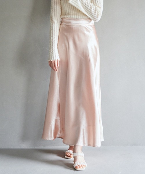 pomiii（ポミー）の「Aラインサテンスカート（スカート）」 - WEAR