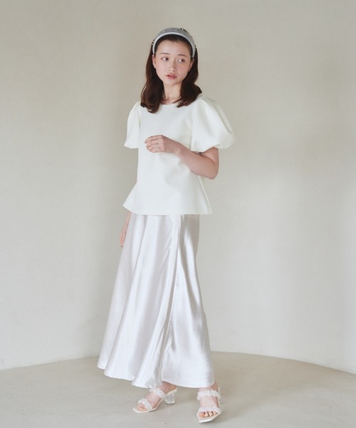 pomiii（ポミー）の「Aラインサテンスカート（スカート）」 - WEAR