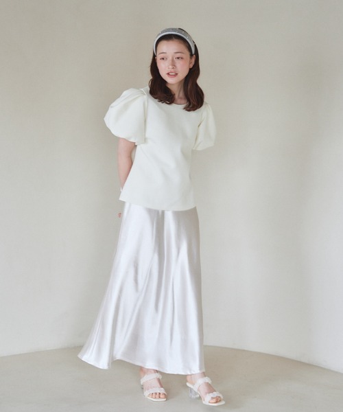 pomiii（ポミー）の「Aラインサテンスカート（スカート）」 - WEAR