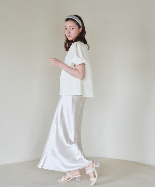 pomiii（ポミー）の「Aラインサテンスカート（スカート）」 - WEAR