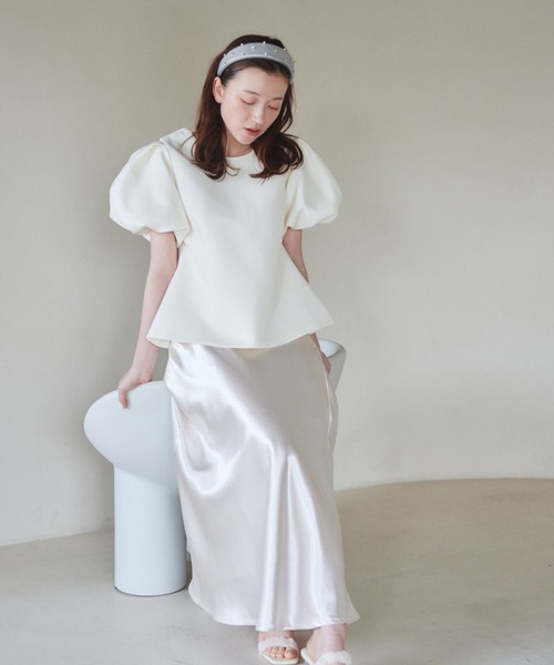 pomiii（ポミー）の「Aラインサテンスカート（スカート）」 - WEAR