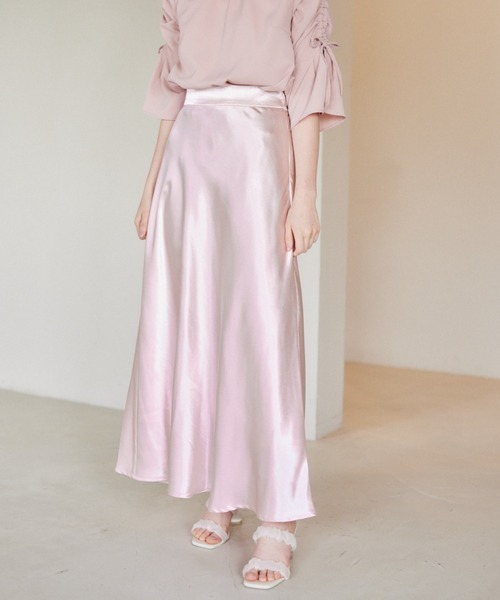 pomiii（ポミー）の「Aラインサテンスカート（スカート）」 - WEAR