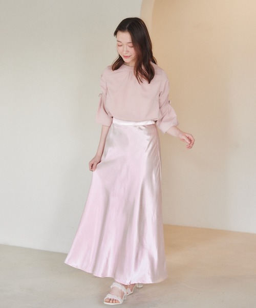 pomiii（ポミー）の「Aラインサテンスカート（スカート）」 - WEAR