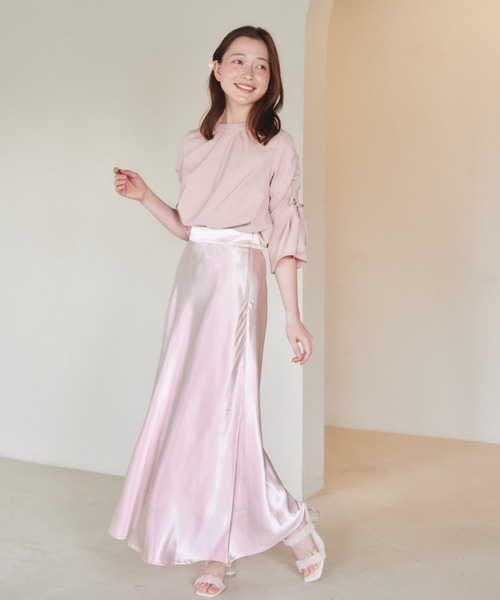 pomiii（ポミー）の「Aラインサテンスカート（スカート）」 - WEAR