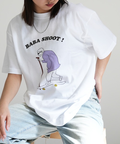 BABA SHOOTロゴ ユニセックス プリントTシャツ（Tシャツ/カットソー）｜BASIS（ベイシス）のファッション通販 - ZOZOTOWN