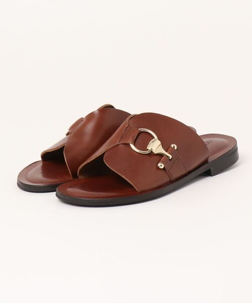 CORSO ROMA，9（コルソローマ）の「【CORSO ROMA,9/コルソローマ9】クロスベルト ミュール レザー サンダル（サンダル ...