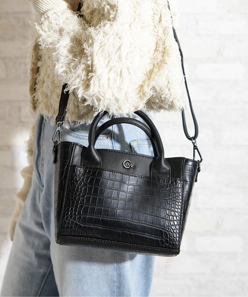 CECIL McBEE（セシルマクビー）の「【CECIL McBEE/セシルマクビー】CROCODILE EMBOSS BAG トートS ...