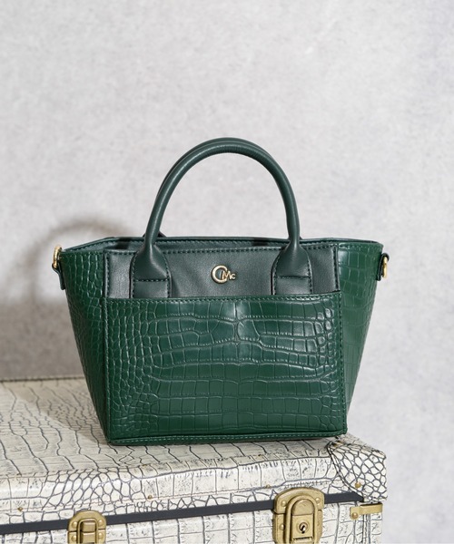 CECIL McBEE（セシルマクビー）の「【CECIL McBEE/セシルマクビー】CROCODILE EMBOSS BAG トートS ...