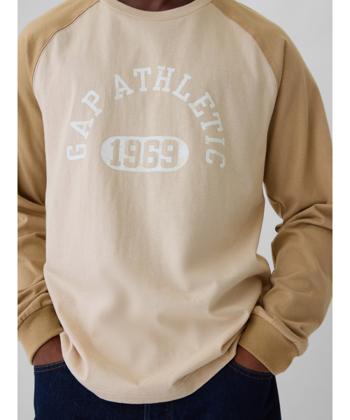 【セール】GAP ATHLETICロゴ ラグランTシャツ(ユニセックス)（Tシャツ/カットソー）｜GAP（ギャップ）のファッション通販 - ZOZOTOWN