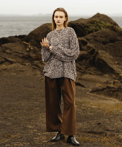 epnok（エプノック）の「Smooth Wide 2Tuck Slacks/スムースワイド2タックスラックス（スラックス）」 - WEAR