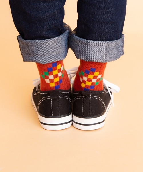 stample（スタンプル）の「スクエアチップ クルーソックス 3P（ソックス/靴下）」 - WEAR