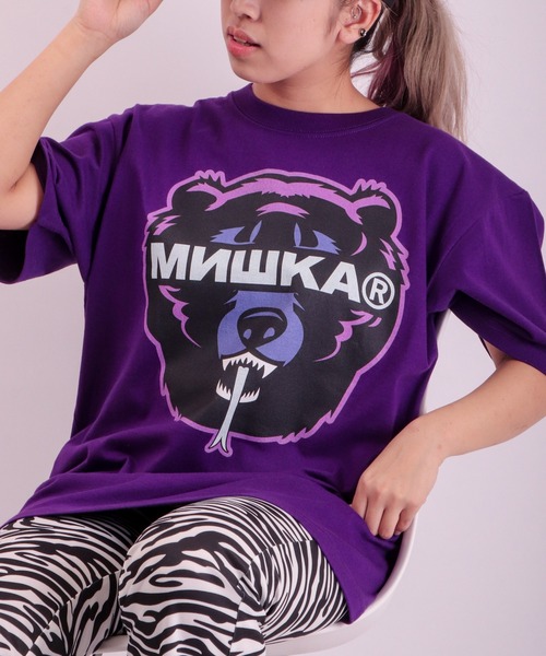 MISHKA（ミシカ）の「MISHKA ブラインド デスアダー フロントプリント半袖Tシャツ（Tシャツ/カットソー）」 - WEAR
