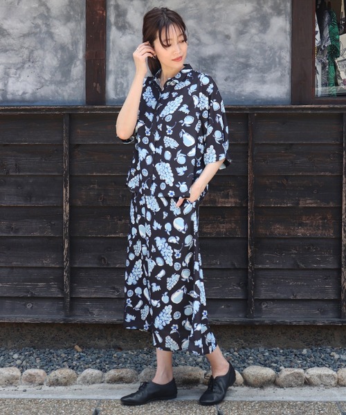 BARNDOOR（バーンドア）の「(BD)【BARNDOOR】北欧風 フルーツ プリント スカート（スカート）」 - WEAR