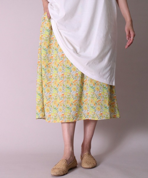 BARNDOOR（バーンドア）の「【BARNDOOR】北欧風 フルーツ プリント スカート(BD)（スカート）」 - WEAR