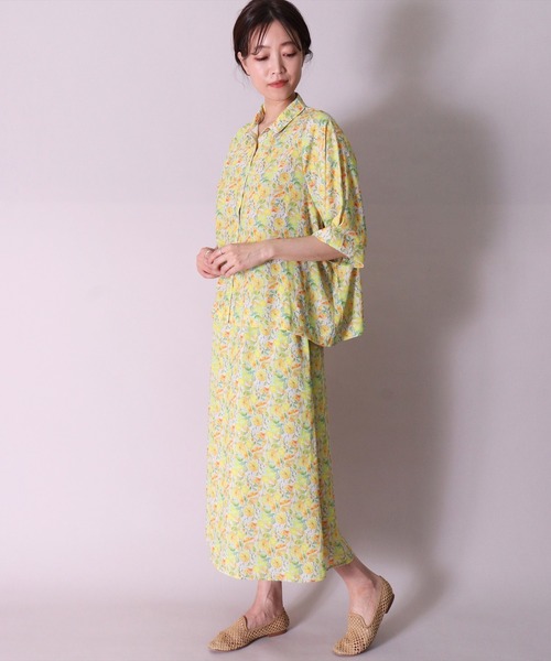 BARNDOOR（バーンドア）の「(BD)【BARNDOOR】北欧風 フルーツ プリント スカート（スカート）」 - WEAR