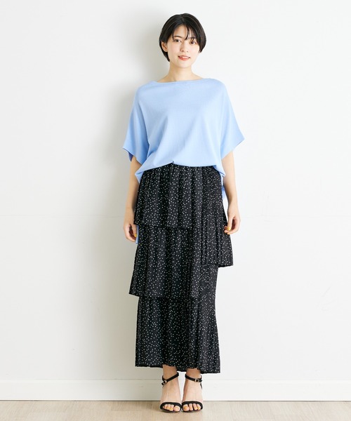 INED CLARO（イネドクラロ）の「ドットプリントデシンスカート（スカート）」 - WEAR