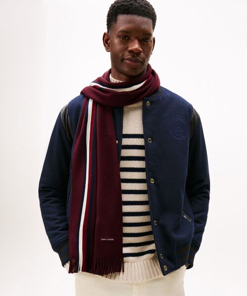 セール】マルチストライプ柄スカーフ（マフラー）｜TOMMY HILFIGER