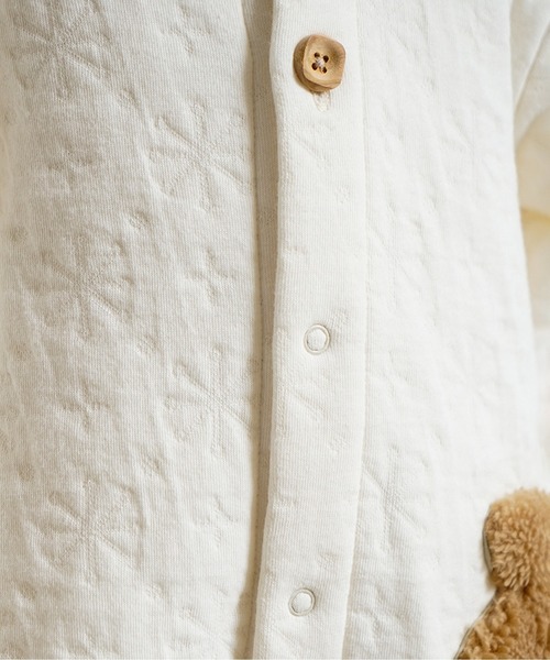 Hoppetta（ホッペッタ）の「【Hoppetta ホッペッタ】snowflake キルトロンパース 70cm・80cm（ロンパース）」 - WEAR
