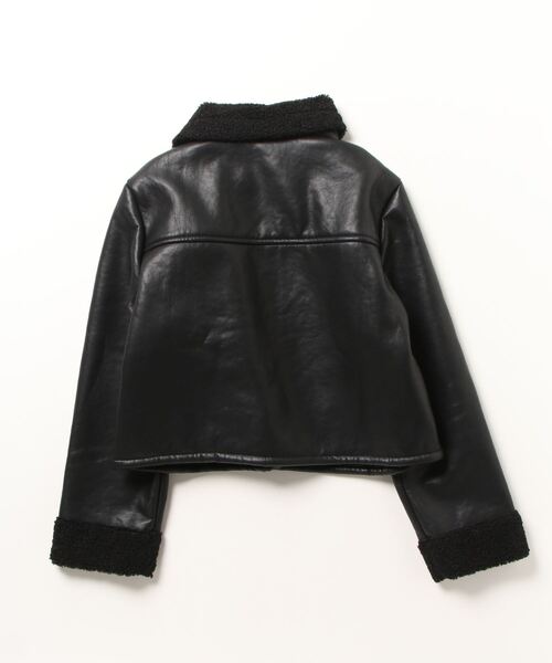 SETUP7（セットアップセブン）の「【SETUP7】フェイクレザームートンボアジャケット SCCH400（その他アウター）」 - WEAR