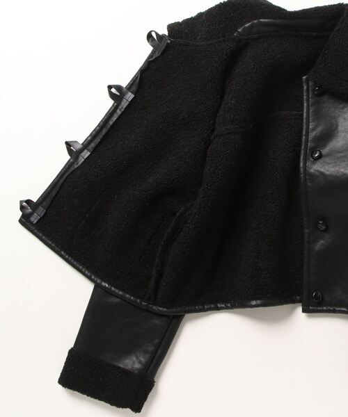 SETUP7（セットアップセブン）の「【SETUP7】フェイクレザームートンボアジャケット SCCH400（その他アウター）」 - WEAR