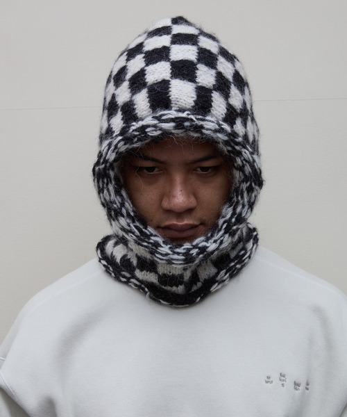 【BAL（バル）/2024秋冬】CHECKERED HAND KNIT BALACLAVA（ニットキャップ/ビーニー）｜BAL（バル）の ...