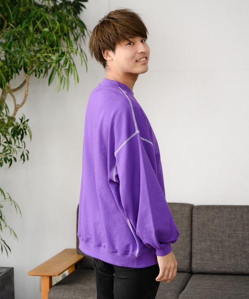 INTER FACTORY（インターファクトリー）の「もちょぺ - 配色刺繍スウェット made in INTER FACTORY（Tシャツ ...