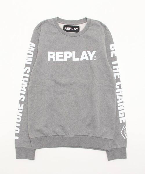REPLAY（リプレイ）の「ロゴプリントスウェットシャツ（Tシャツ/カットソー）」 - WEAR