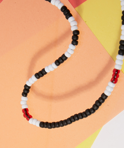 SandyClause サンディークローズ / BORDER NECKLACE SILVER SILLE (IVX-P185) スマイル ...