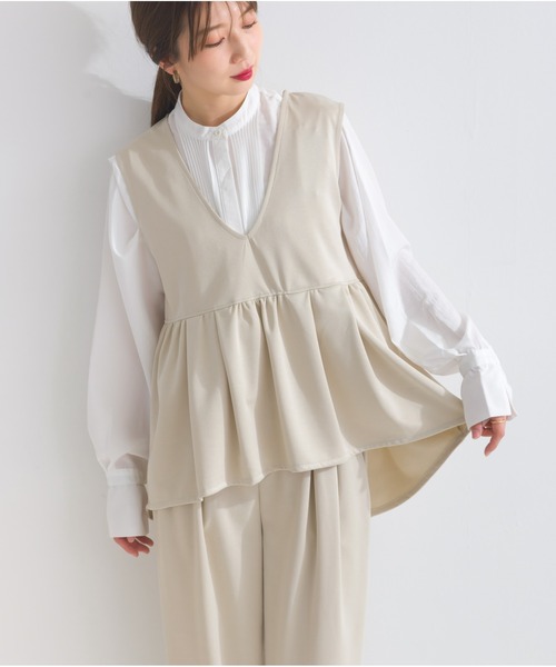 OandI（オーアンドアイ）の「ペプラムベスト（ベスト）」 - WEAR
