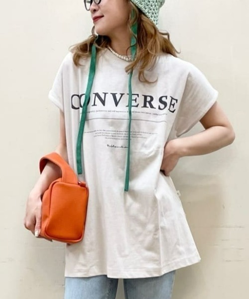 CONVERSE（コンバース）の「【CONVERSE】フレンチスリーブTシャツ（Tシャツ/カットソー）」 - WEAR