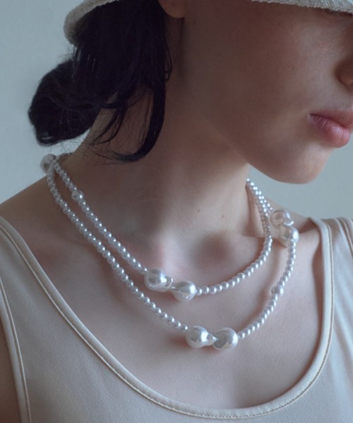 【IRIS 47】begum twin pearl necklace/ベーグム ツイン パール ネックレス（ネックレス）｜IRIS47（イリスフォーセブン）のファッション通販 - ZOZOTOWN