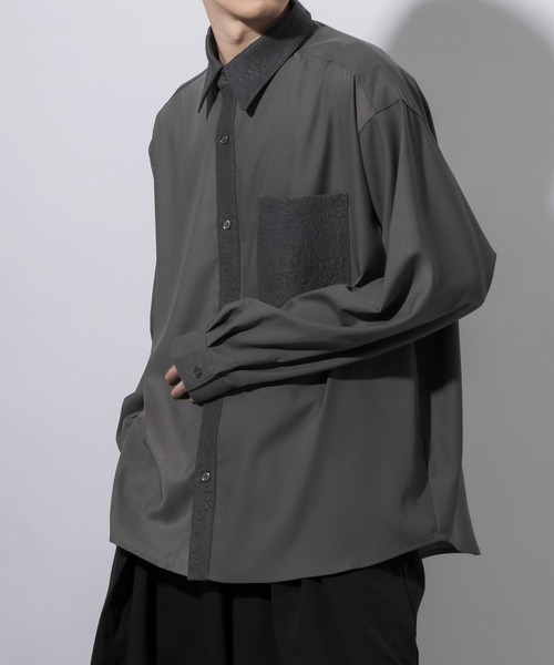 Adoon plain（アドーンプレーン）の「【Adoon plain】ジャガードクレリックシャツ（シャツ/ブラウス）」 - WEAR