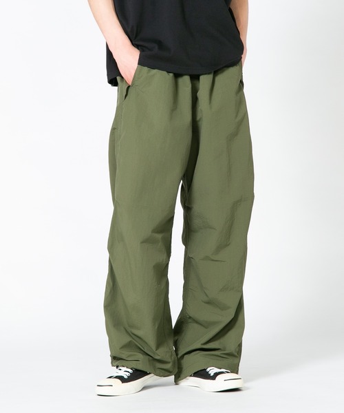 UNIIT（ユニット）の「【UNIIT/ユニット】 リップストップナイロン パラシュートパンツ ワイドパンツ（その他パンツ）」 - WEAR