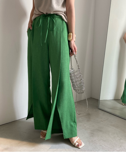 AMERI（アメリ）の「CENTER SLIT LOOSE PANTS（その他パンツ）」 - WEAR